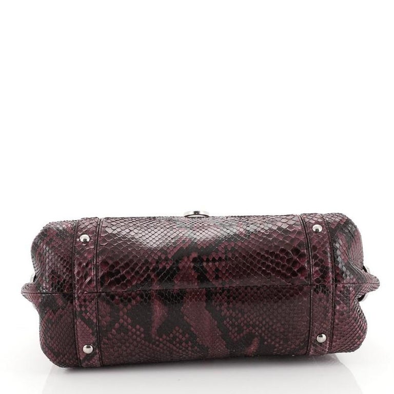 Salvatore Ferragamo Sofia Satchel Python Small at 1stDibs
