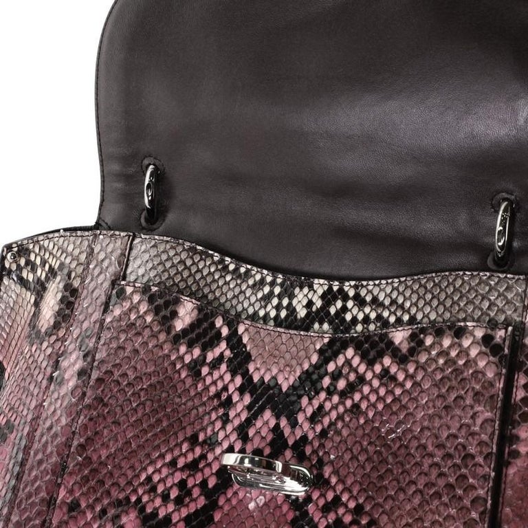 Salvatore Ferragamo Sofia Satchel Python Small at 1stDibs