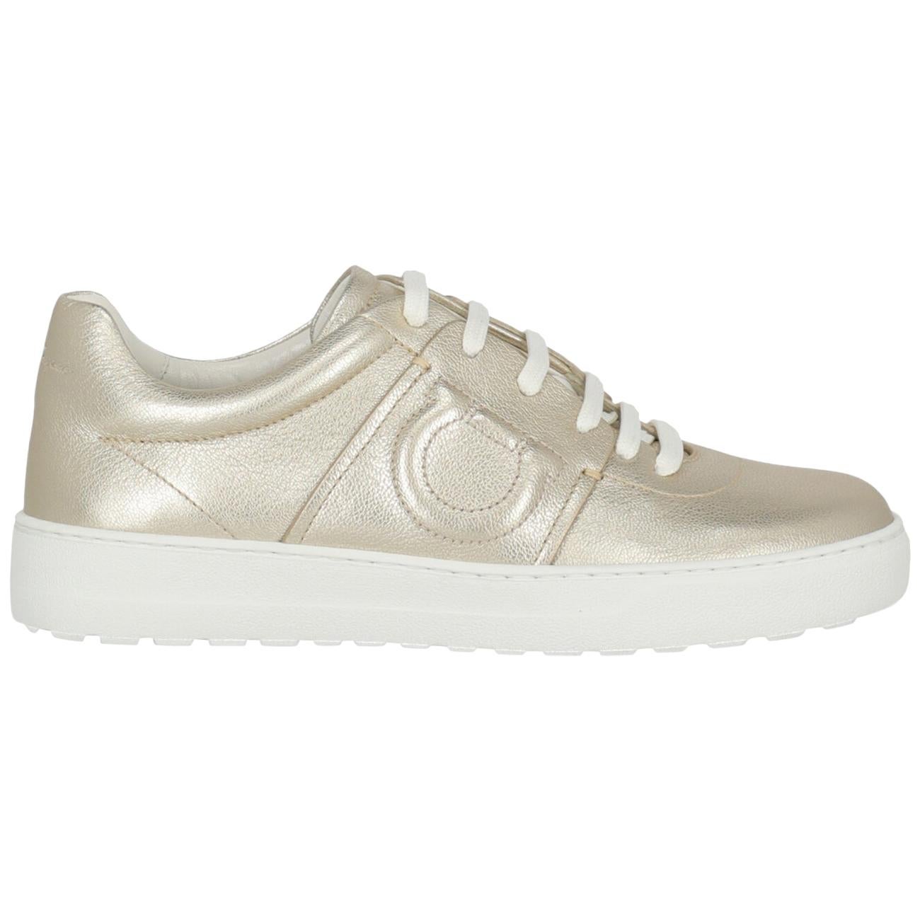 Salvatore Ferragamo Tricolor Patent Leather Gwen Block Heel Pumps Size ...