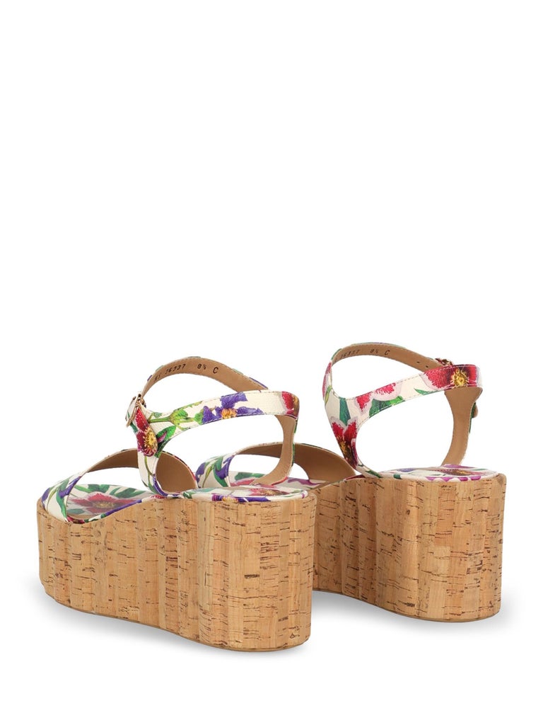 Salvatore Ferragamo Woman Wedges Multicolor, White EU 39 For Sale at ...