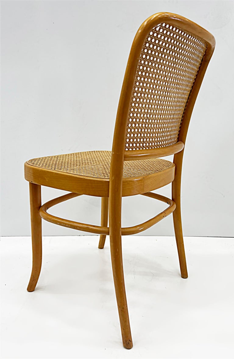 Salvatore Leone Vintage Bentwood Caned Chairs, Thonet Style For Sale at 1stDibs