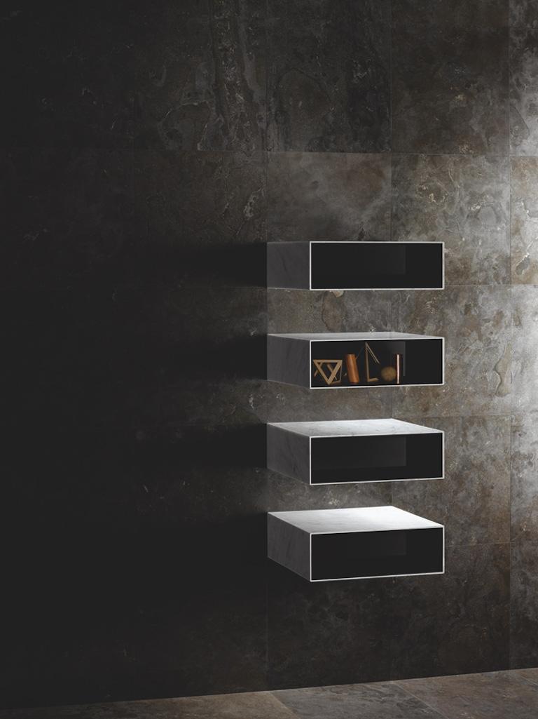 Salvatori Ciane Floating Shelf in Gris du Marais® Marble by Elisa ...