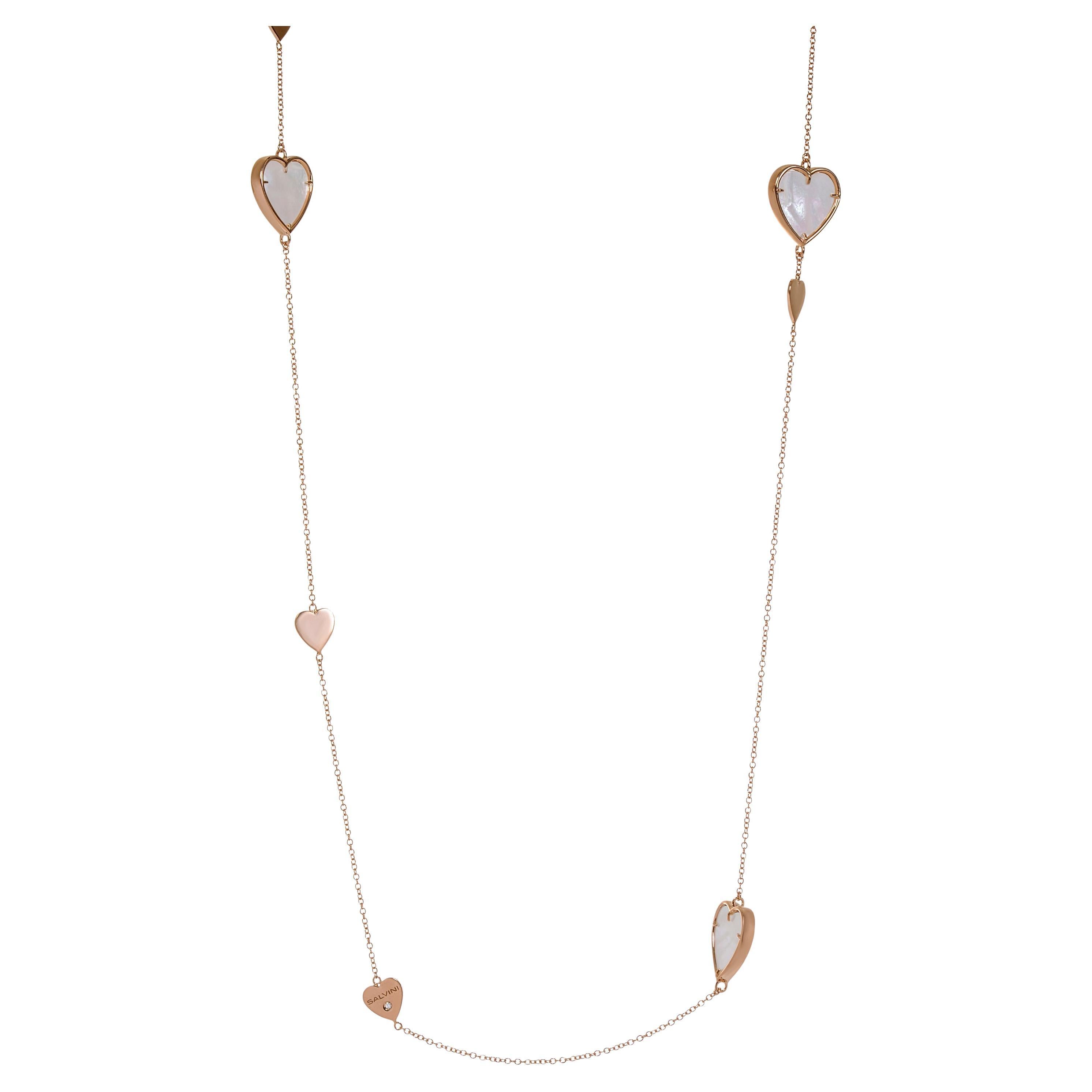Bvlgari Signature Mother of Pearl and Onyx Disc Necklace in 18k Rose ...