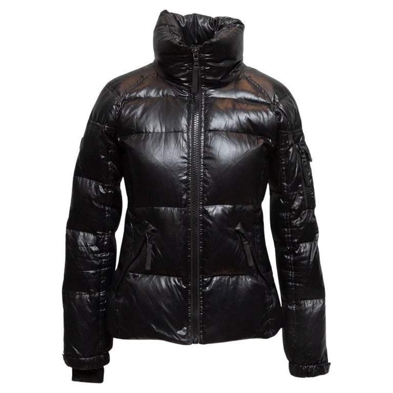 Sam. Black Down Puffer Jacket For Sale at 1stDibs