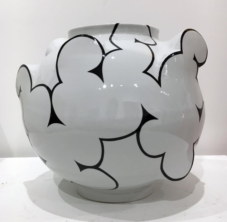 Sam Chung - Cloud Moon Jar, Contemporary Ceramic Porcelain Sculpture ...