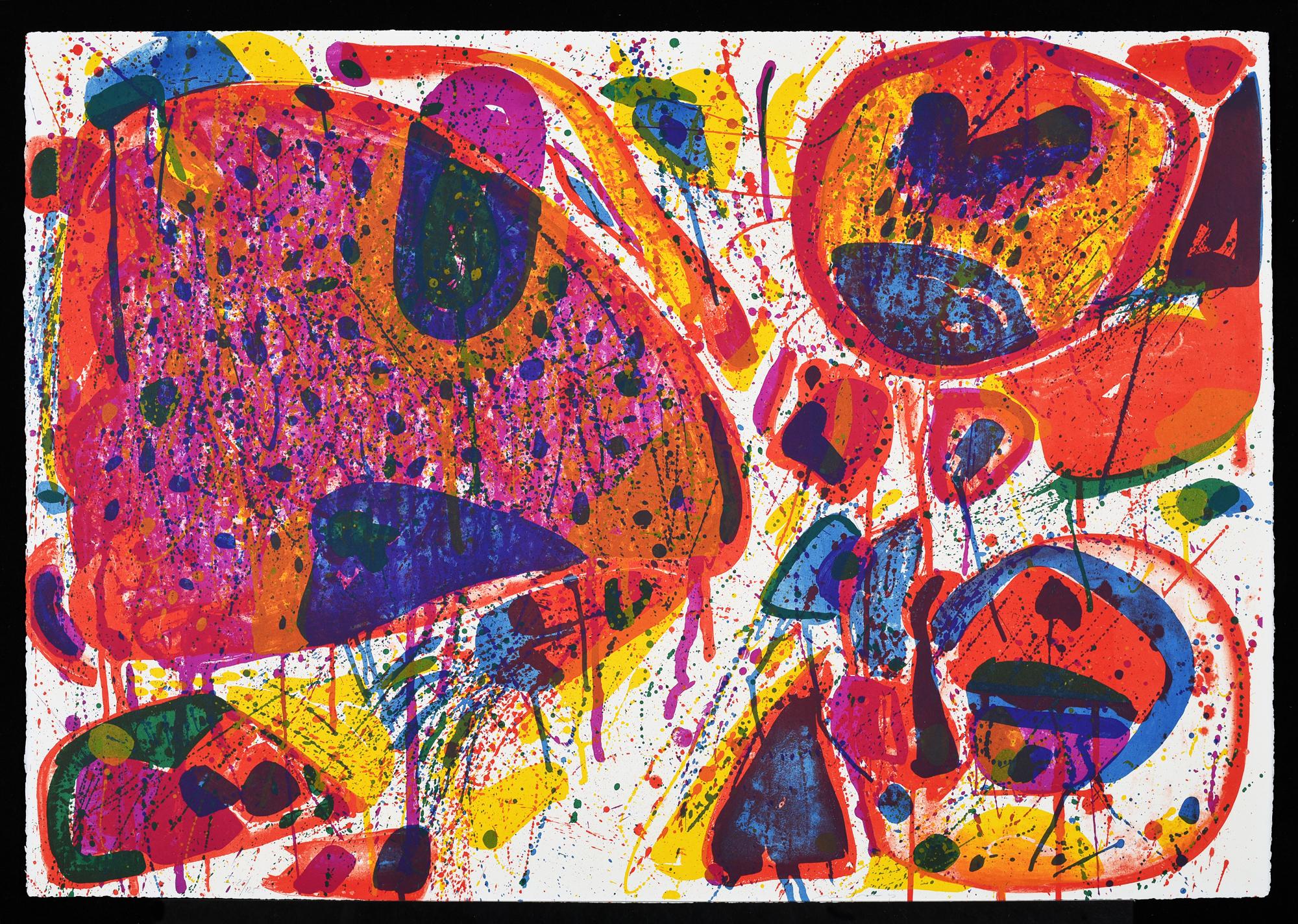 Sam Francis - Bright Jade Ghost (Variant I) For Sale at 1stDibs