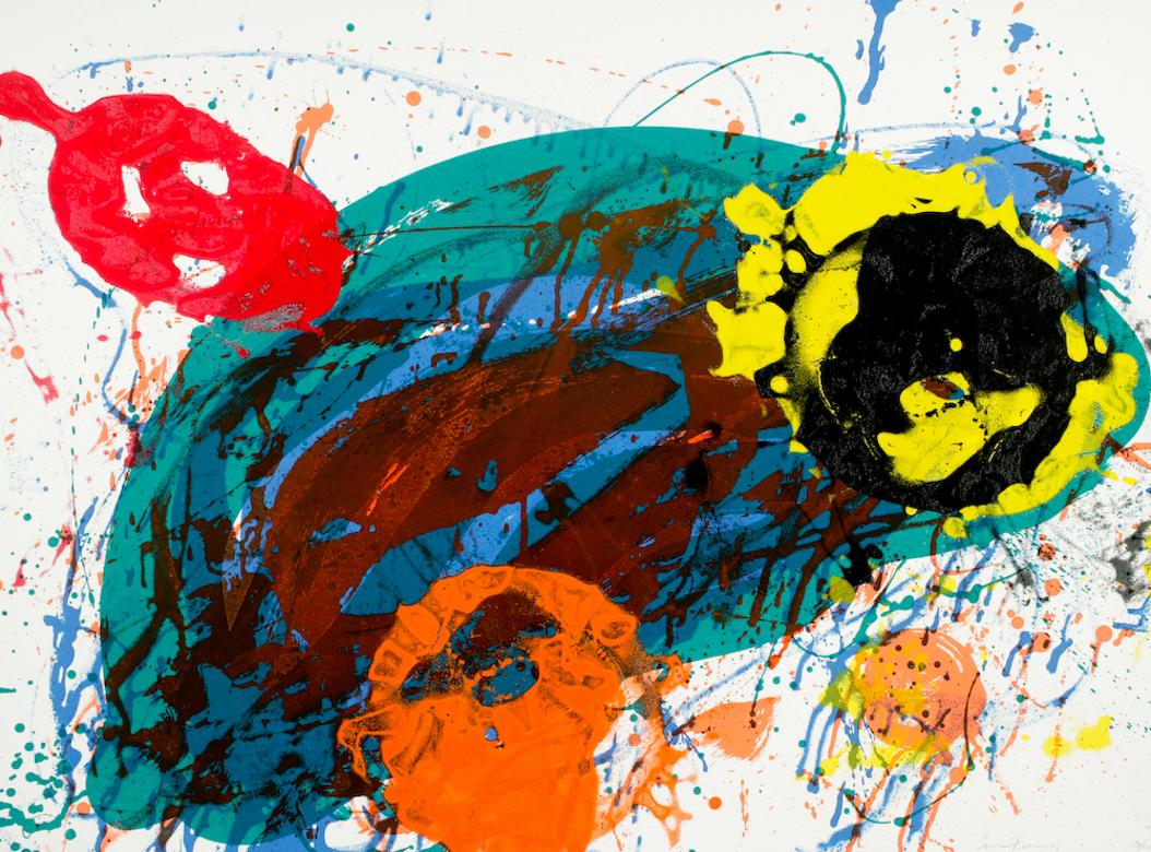 Sam Francis - For the Blue Sons of the Air, Sam Francis For Sale at 1stDibs