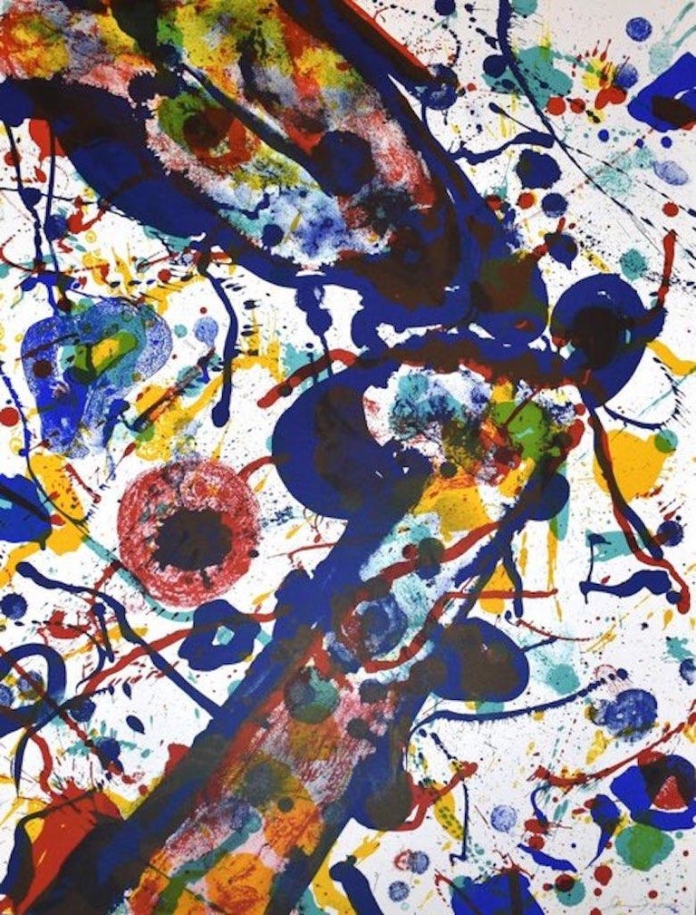 Sam Francis - Untitled, Hand-Signed Limited Edition Lithograph For Sale ...
