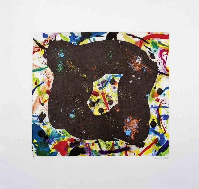 Sam Francis - Untitled - Etching and Aquatint Monotype by Sam Francis ...