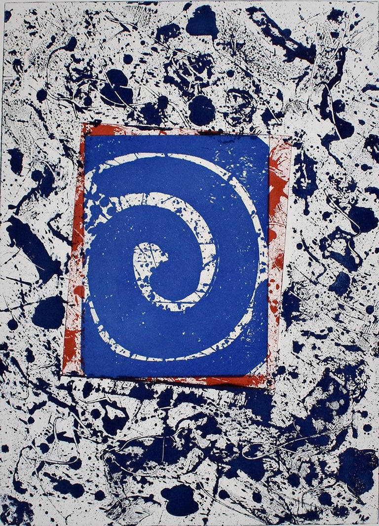 Sam Francis - Untitled SFE-003 (Light Blue)- American Post War For Sale ...