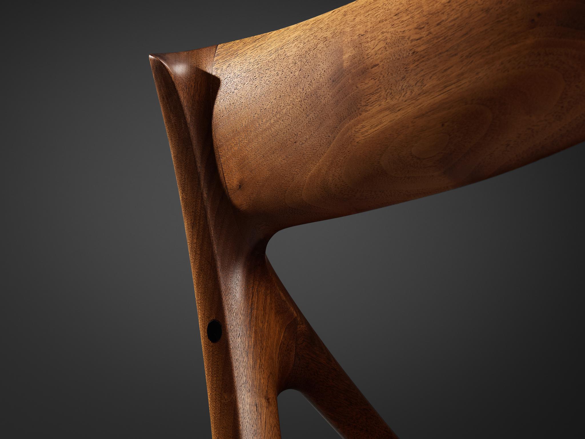 Sam Maloof Settee or Bench in Walnut For Sale at 1stDibs