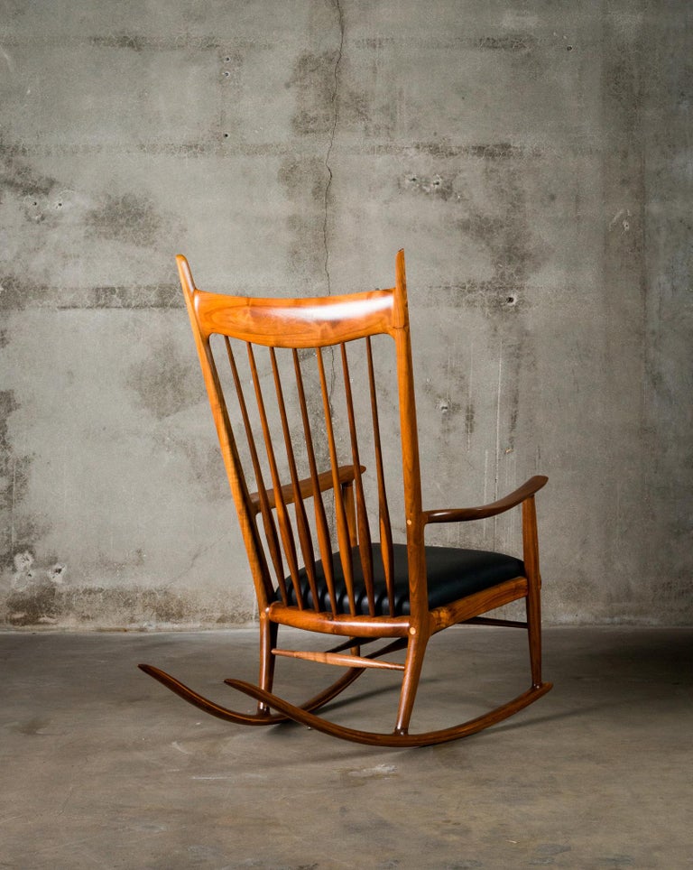 Sam Maloof Walnut Rocking Chair at 1stDibs