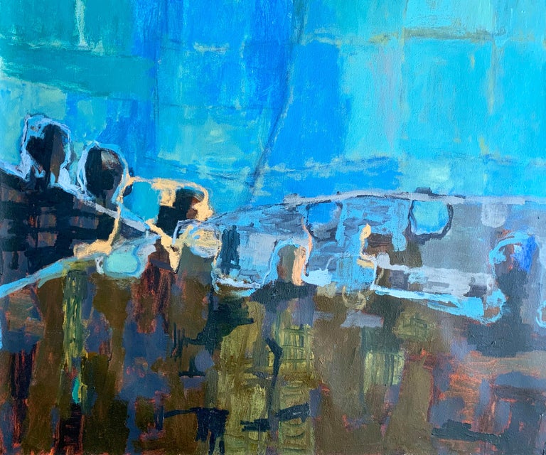 Sam Perry - Sam Perry "Untitled", very large abstract contemporary oil ...