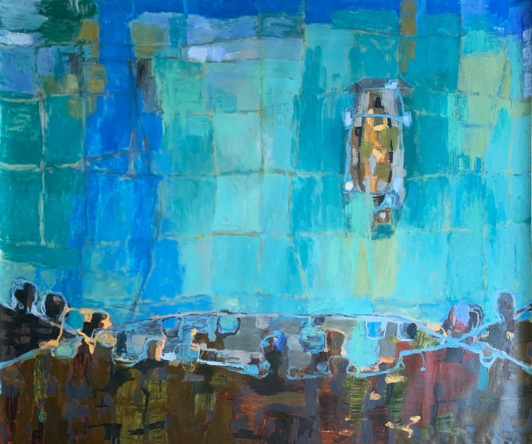 Sam Perry - Sam Perry "Untitled", very large abstract contemporary oil ...