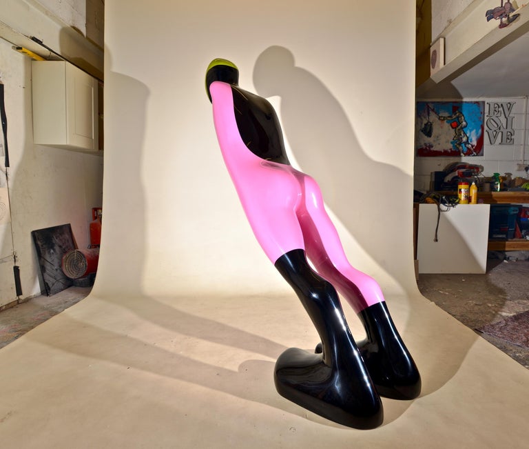 Sam Shendi - MOVING FORWARD - a monumental figurative sculpture by ...