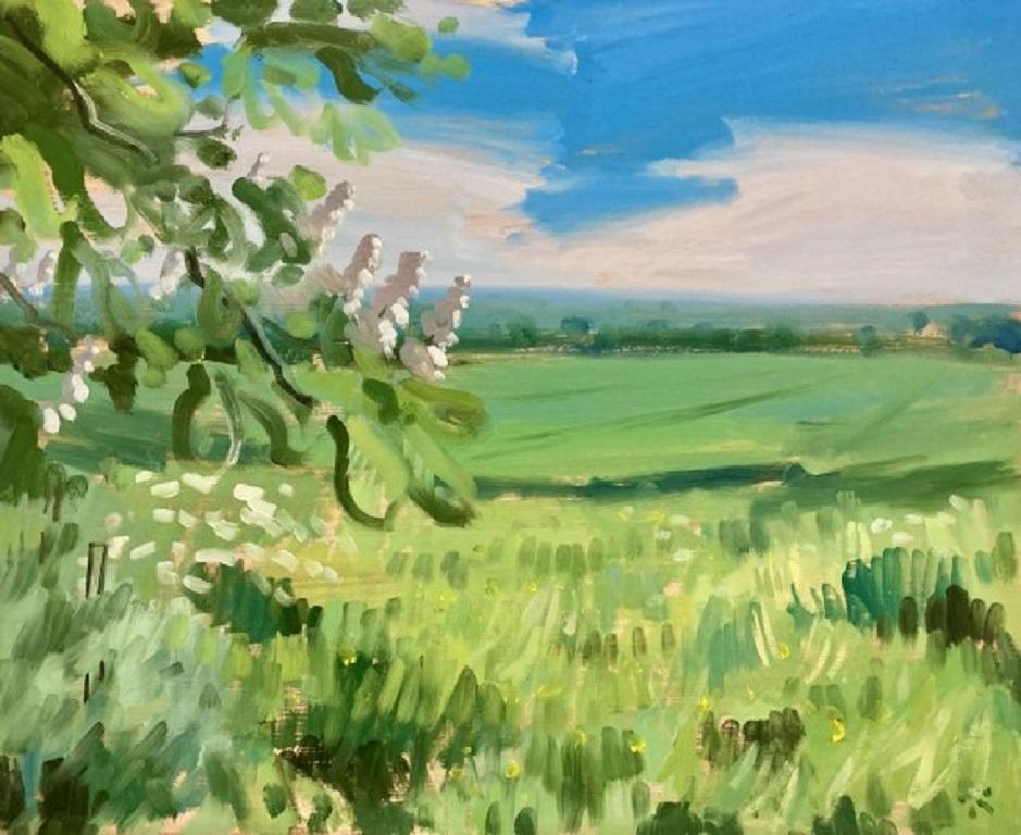 Sam Travers - Sam Travers, Horse Chestnut May, Original landscape ...