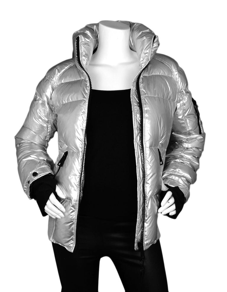 SAM x Soulcycle NWT Matte Silver Freestyle Bomber Jacket sz Large at ...