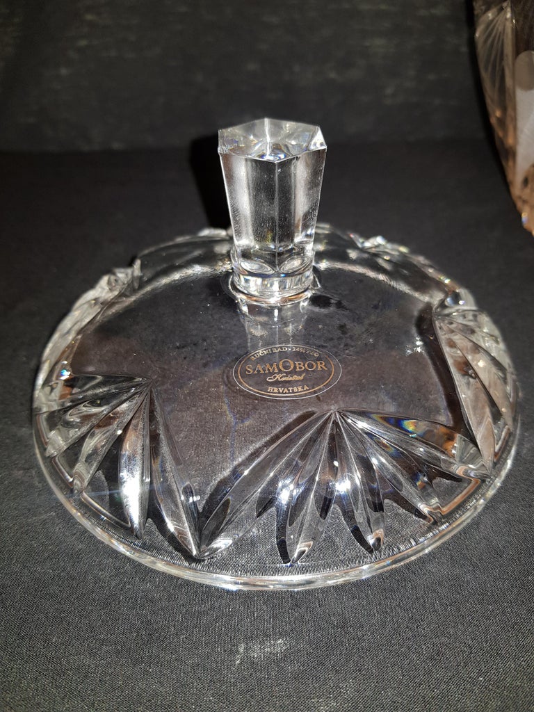 Samobor Crystal Bowl For Sale at 1stDibs | crystal dishes for sale