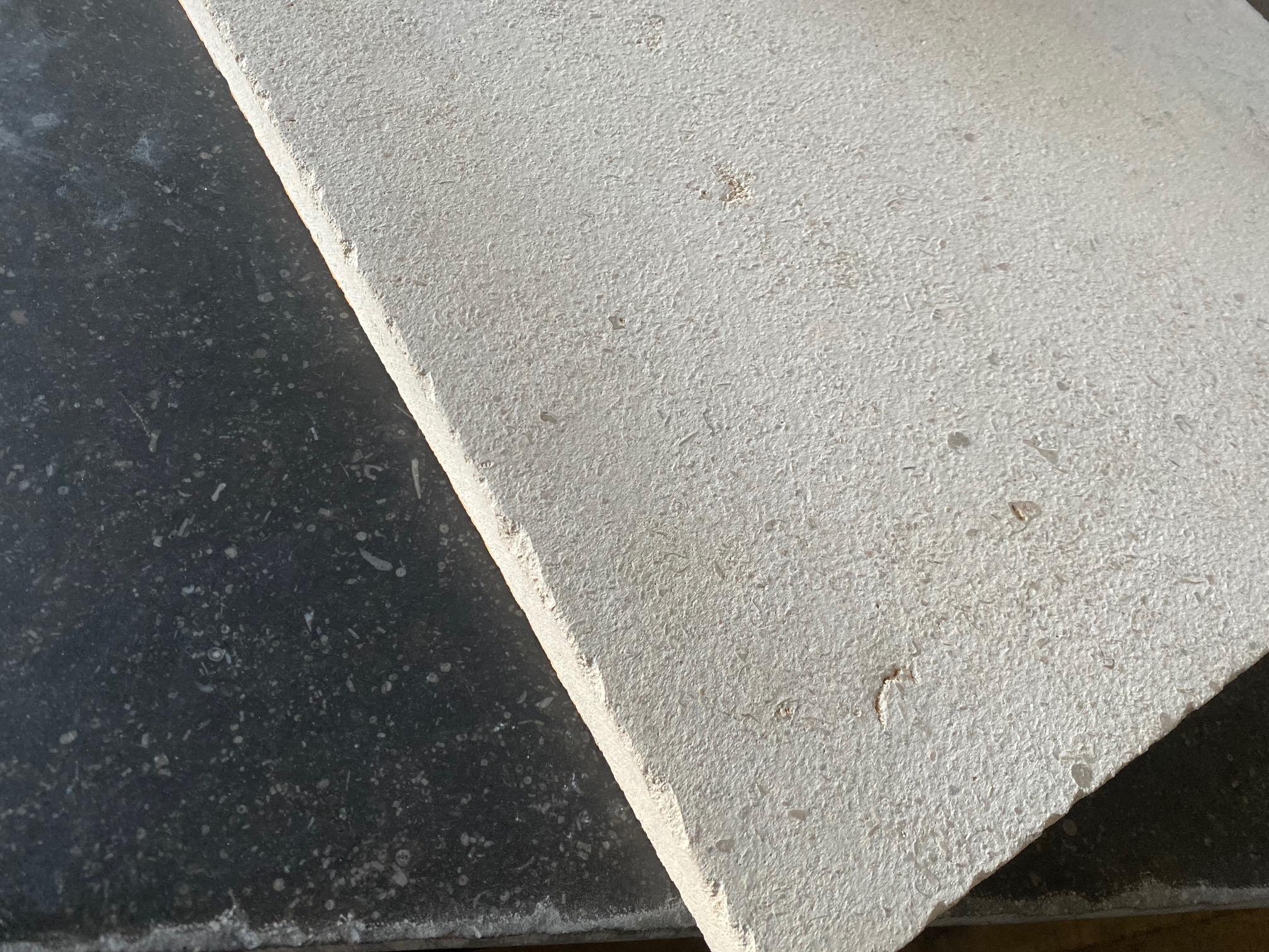 Sample Black and White Limestone Checkerboard Flooring For Sale at ...