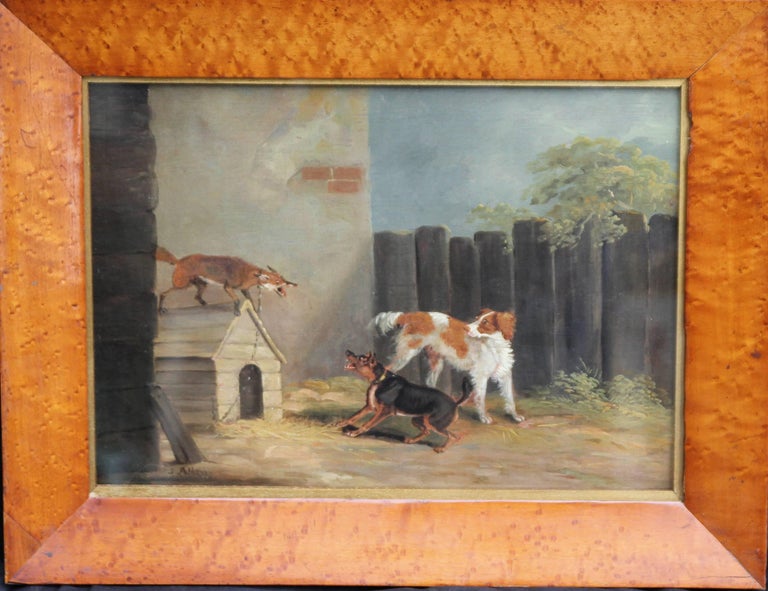 Samuel Alken Jnr. - Fox on Dog Kennel - British 19thC art oil painting ...