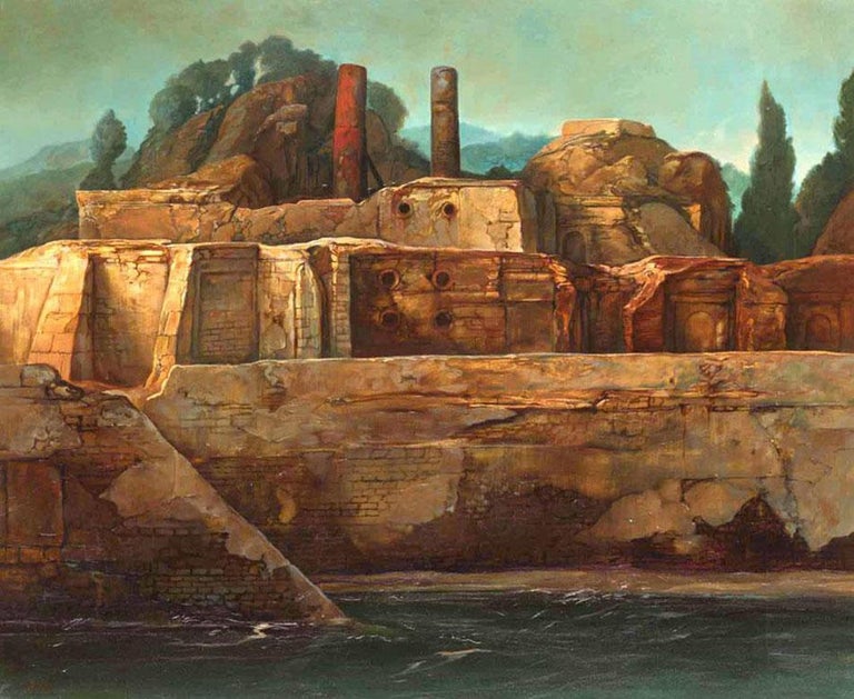 Samuel Bak - Surrealistic Landscape For Sale at 1stDibs