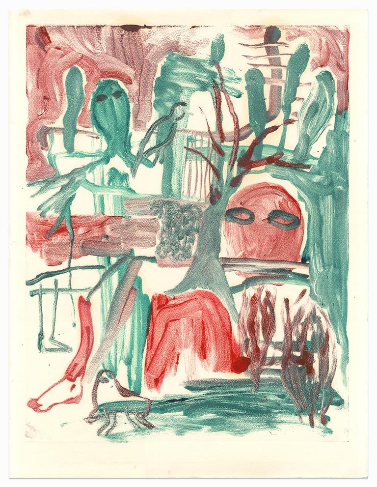 Samuel Bloch - Untitled 4 - monotype For Sale at 1stDibs