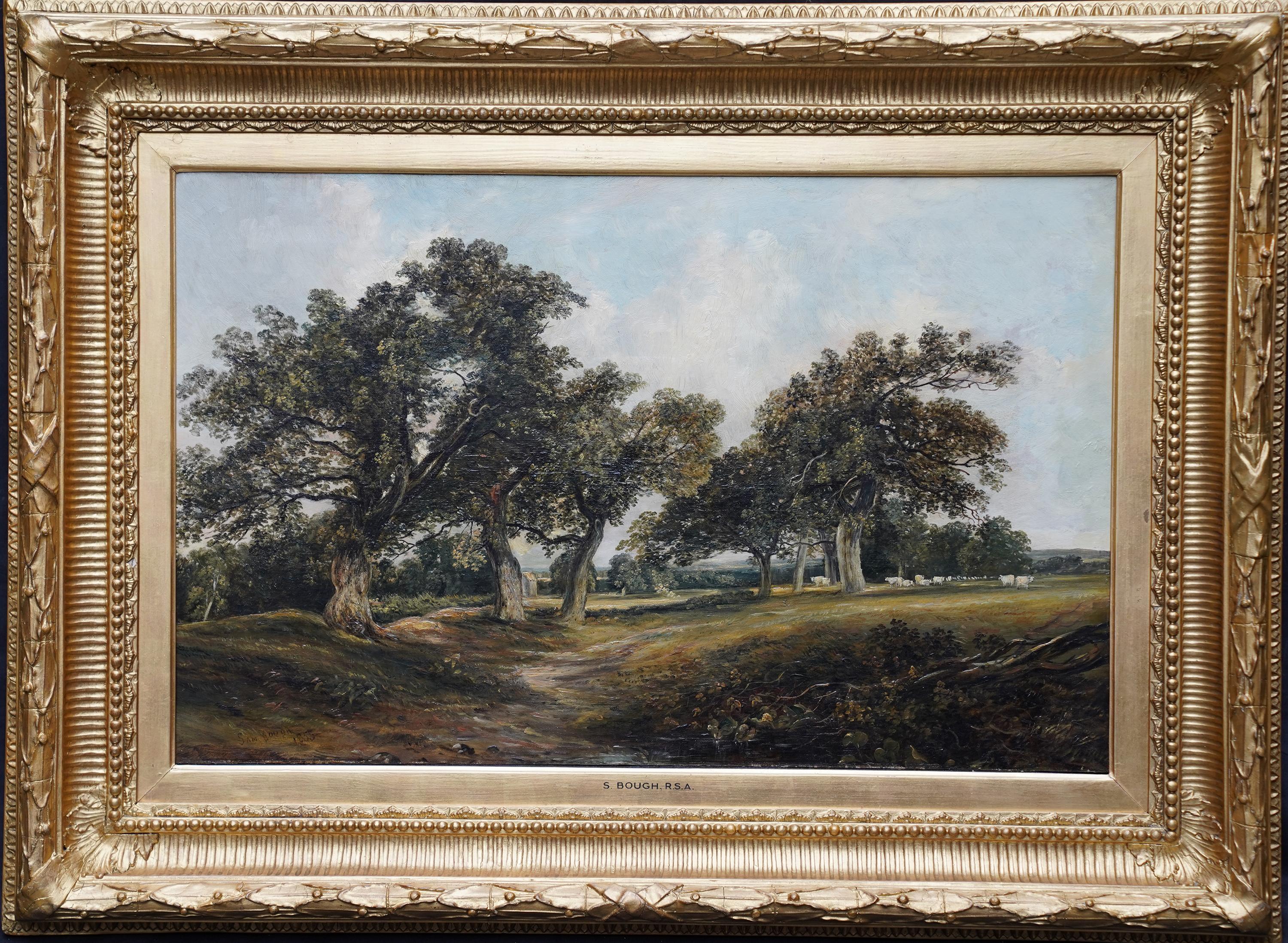Samuel Bough - Cadzow Forest Scotland - British mid 19thC art Scottish ...