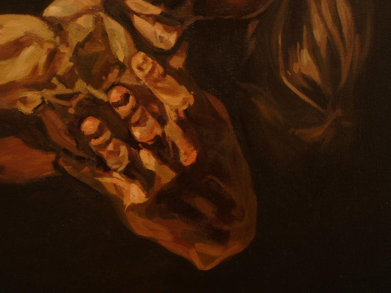 Samuel C. Guy - "Looking In" Large Figurative Painting on Canvas by ...