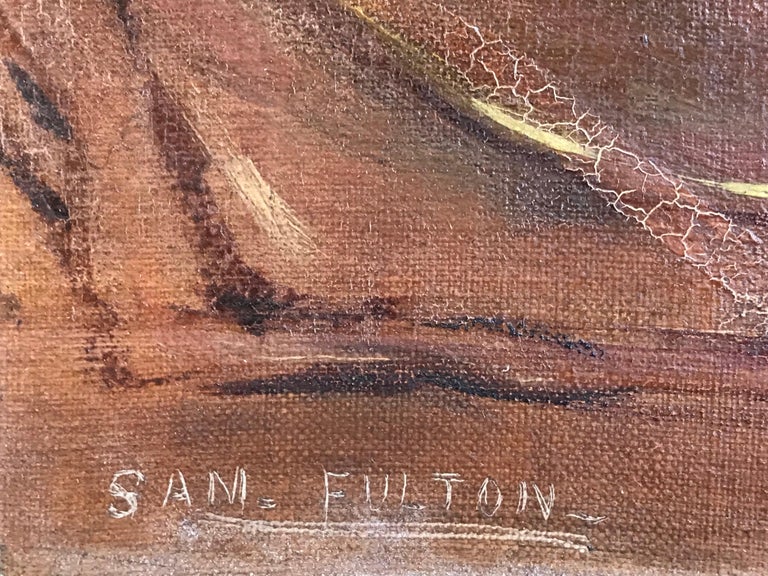 Samuel Fulton - Jack Russell Terrier Dog British Oil Painting on Canvas ...