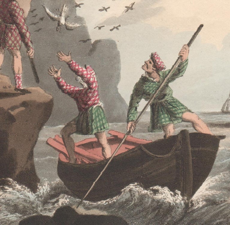 Samuel Howitt - Bird Catching from Below, Scotland, aquatint engraving ...