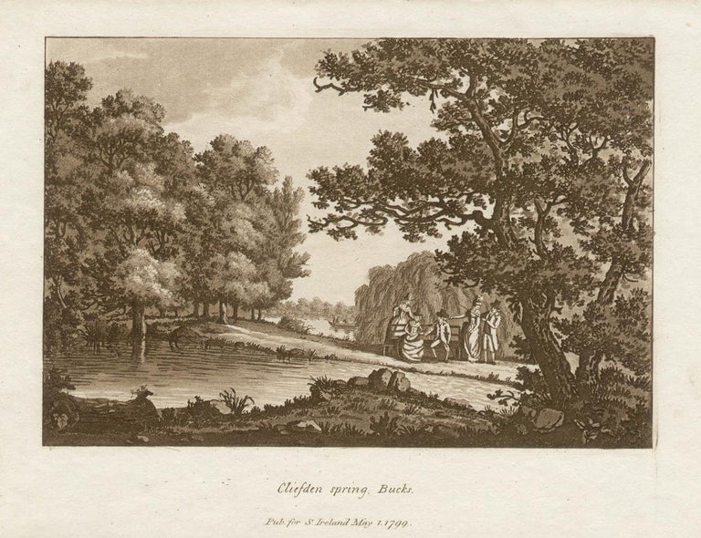 Samuel Ireland - Cliveden spring, Bucks, Thames, late 18th century ...