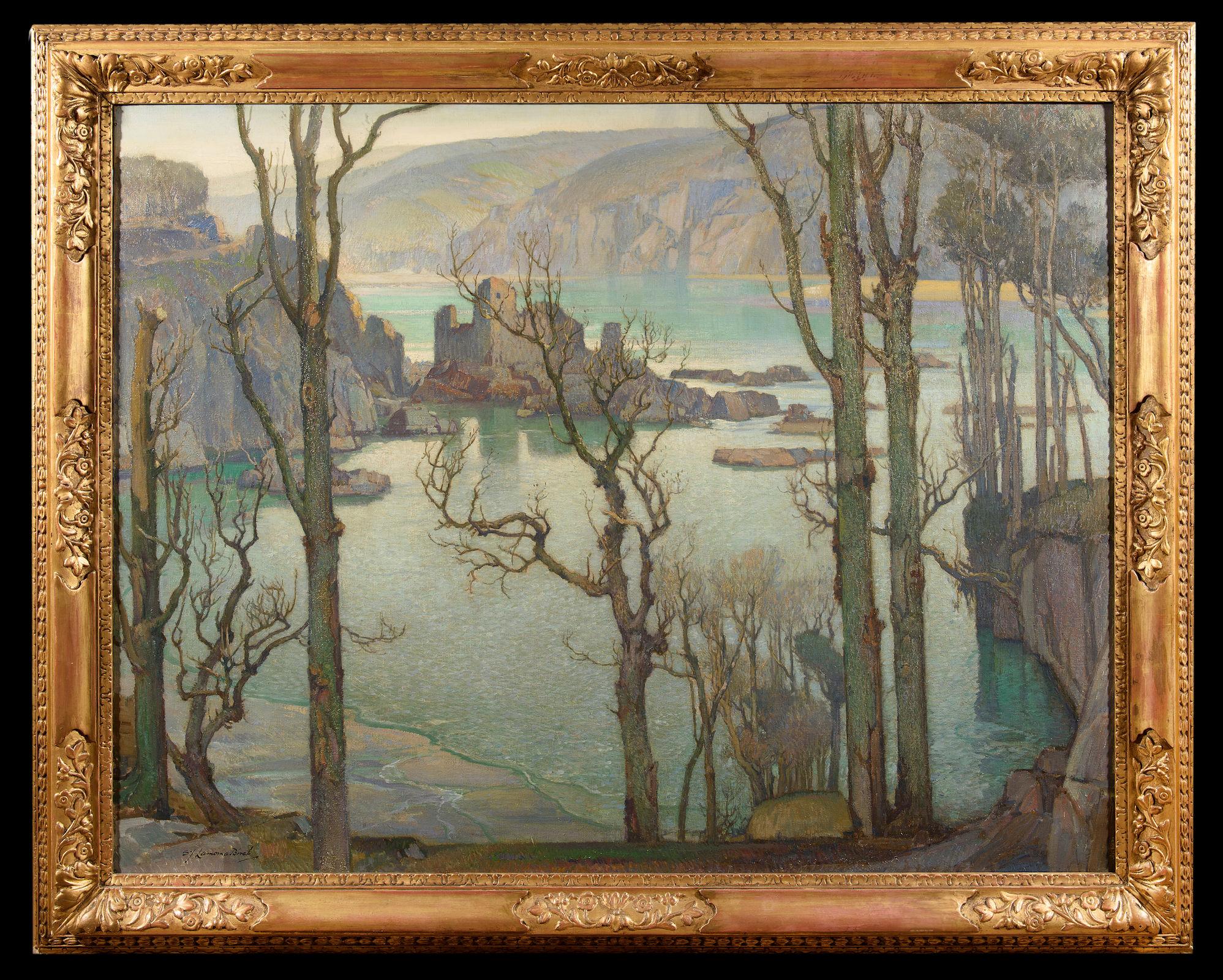 Samuel John Lamorna Birch - View Of Piha Beach, New Zealand, dated 1936 ...