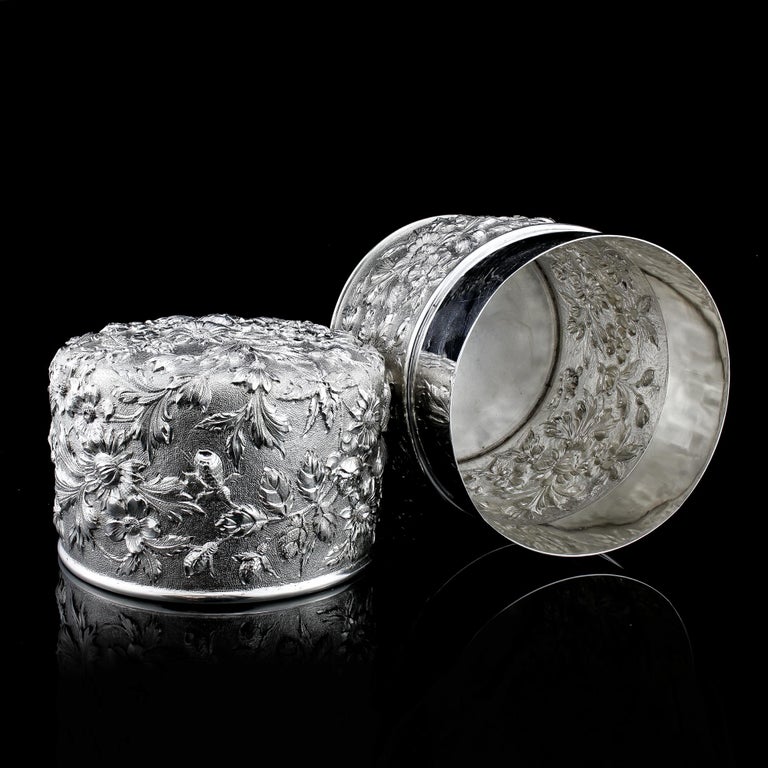 Samuel Kirk Antique 19th Century American Sterling Silver Tea Caddy ...