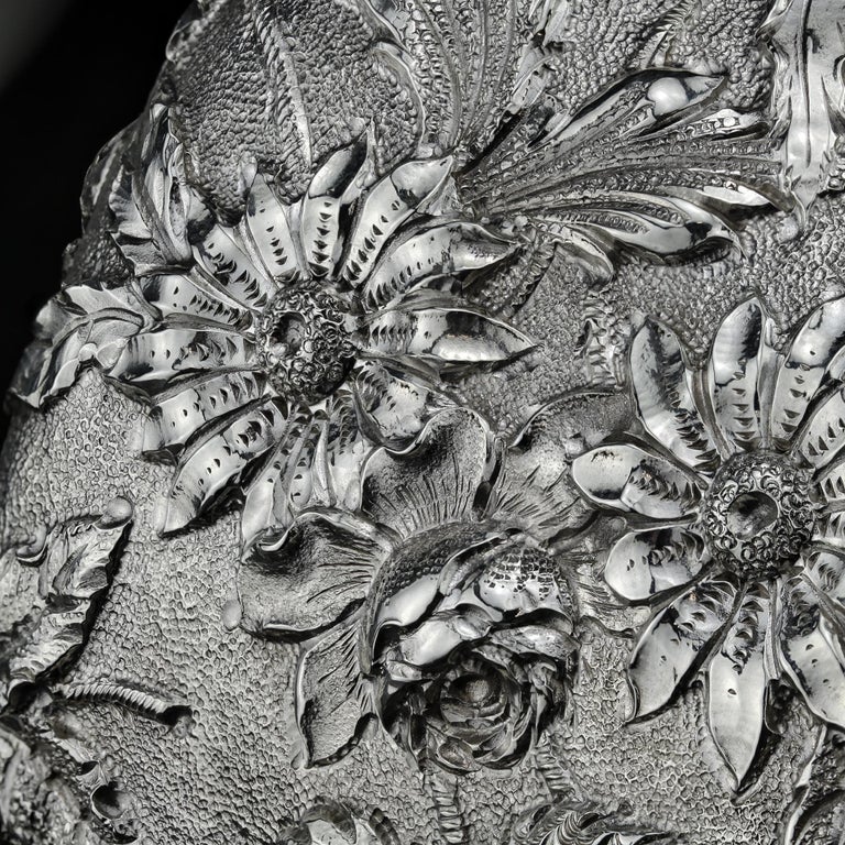 Samuel Kirk Antique 19th Century American Sterling Silver Tea Caddy ...