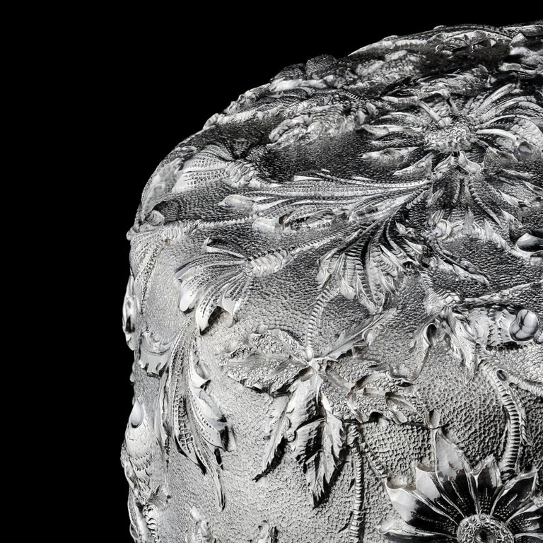 Samuel Kirk Antique 19th Century American Sterling Silver Tea Caddy ...