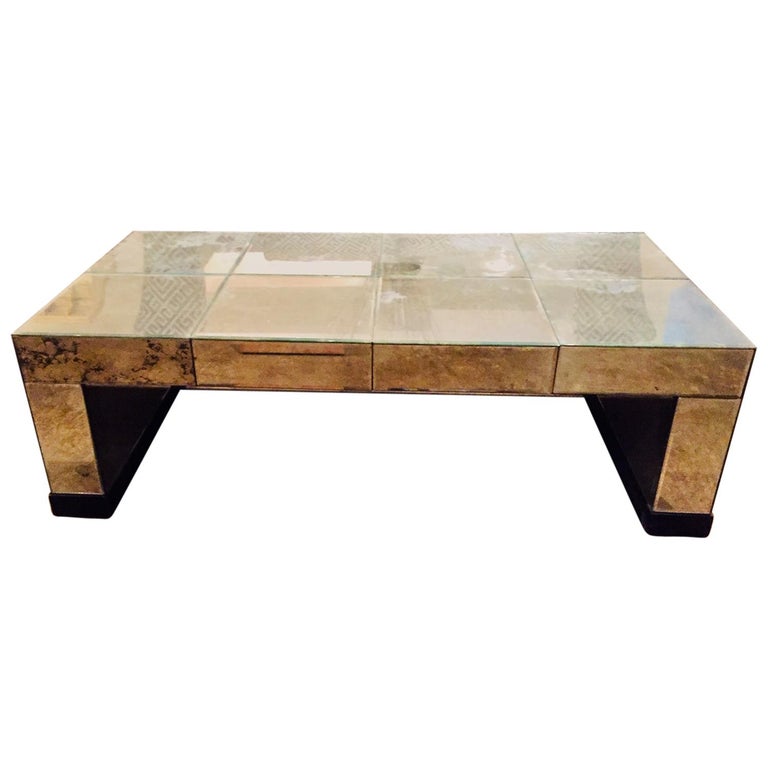 Samuel Marx Verre Eglomise Cocktail Table For Sale at 1stDibs