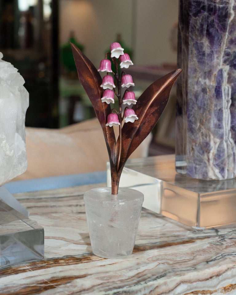 Samuel Mazy x Maison Nurita Pink Glazed Porcelain Lily of the Valley ...