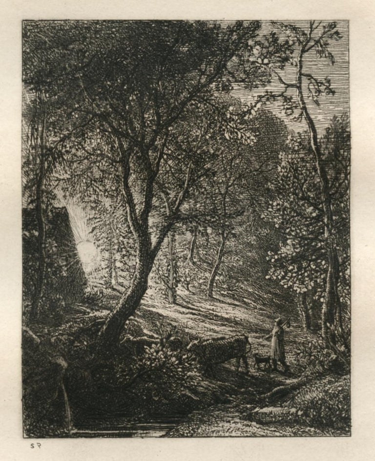 Samuel Palmer (b.1805) - Eau-forte originale « Sunset » En vente sur ...