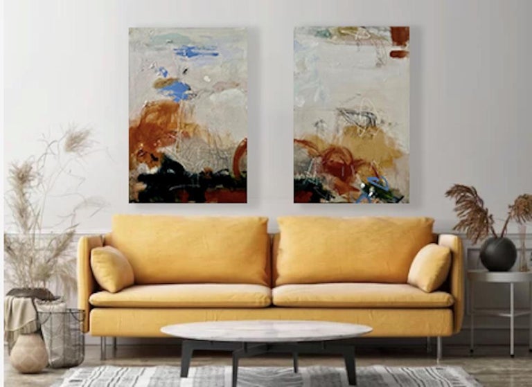 Samuel Perry - Samuel Perry, Morongo Valley, Diptych #2, Unframed For ...