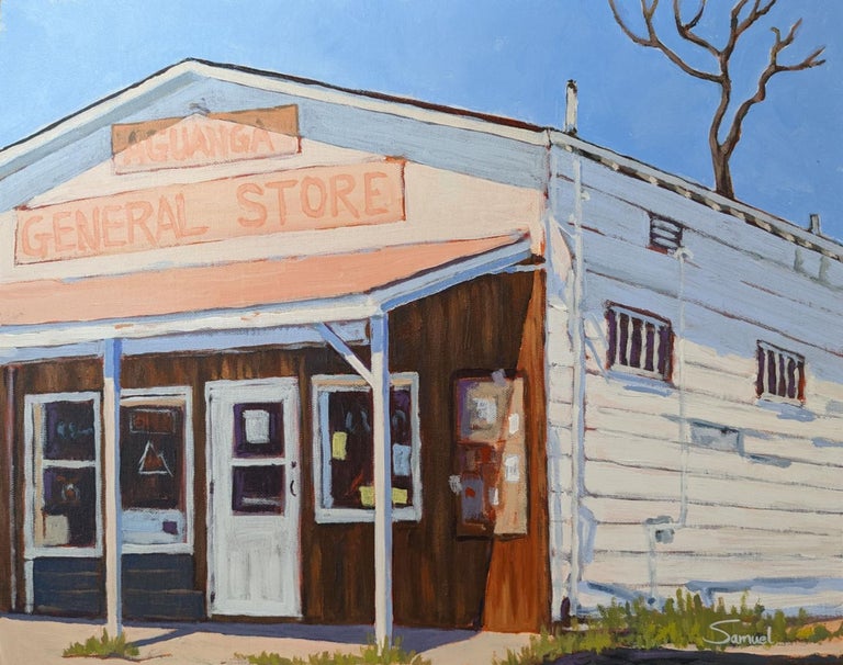 Samuel Pretorius - General Store in Aguanga Baking in the Sun, Original ...
