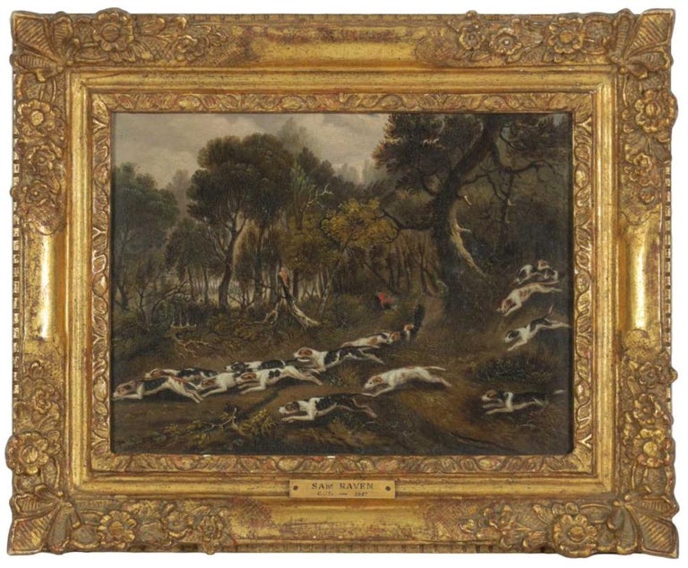 Samuel Raven - Les chiens de Belvoir En vente sur 1stDibs