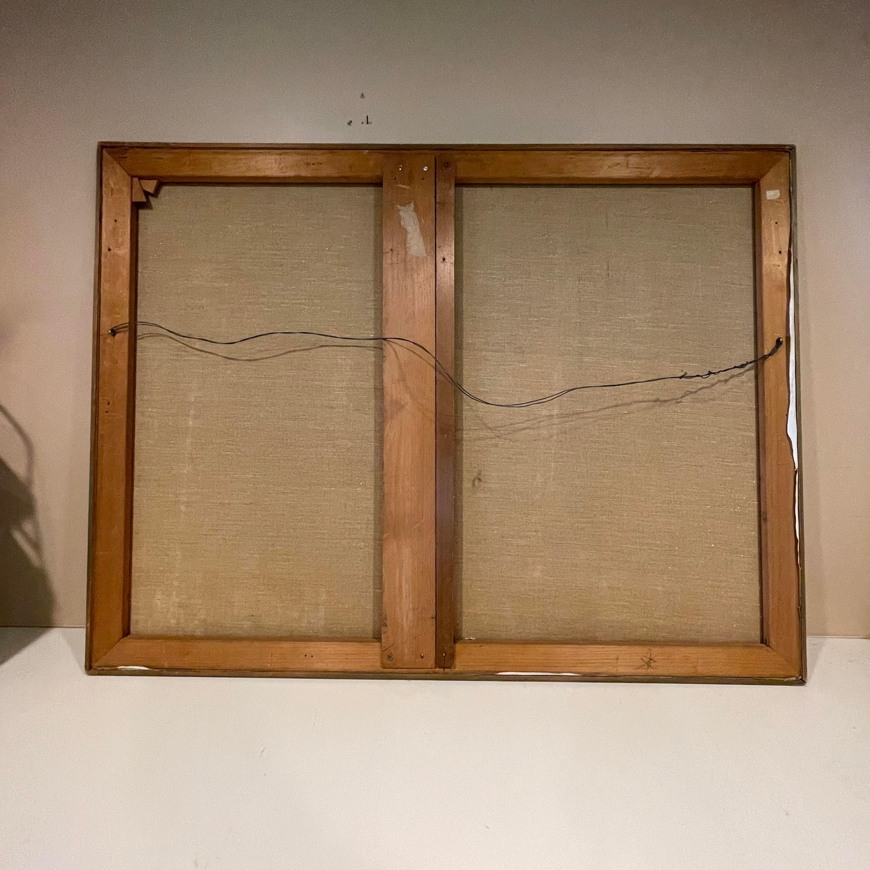 Samuel Rosenberg of Pittsburgh Mid-Century Abstract Original Oil ...