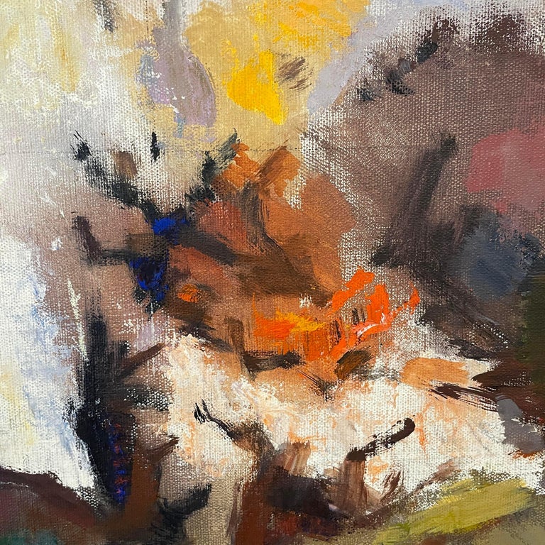 Samuel Rosenberg of Pittsburgh Mid-Century Abstract Original Oil ...