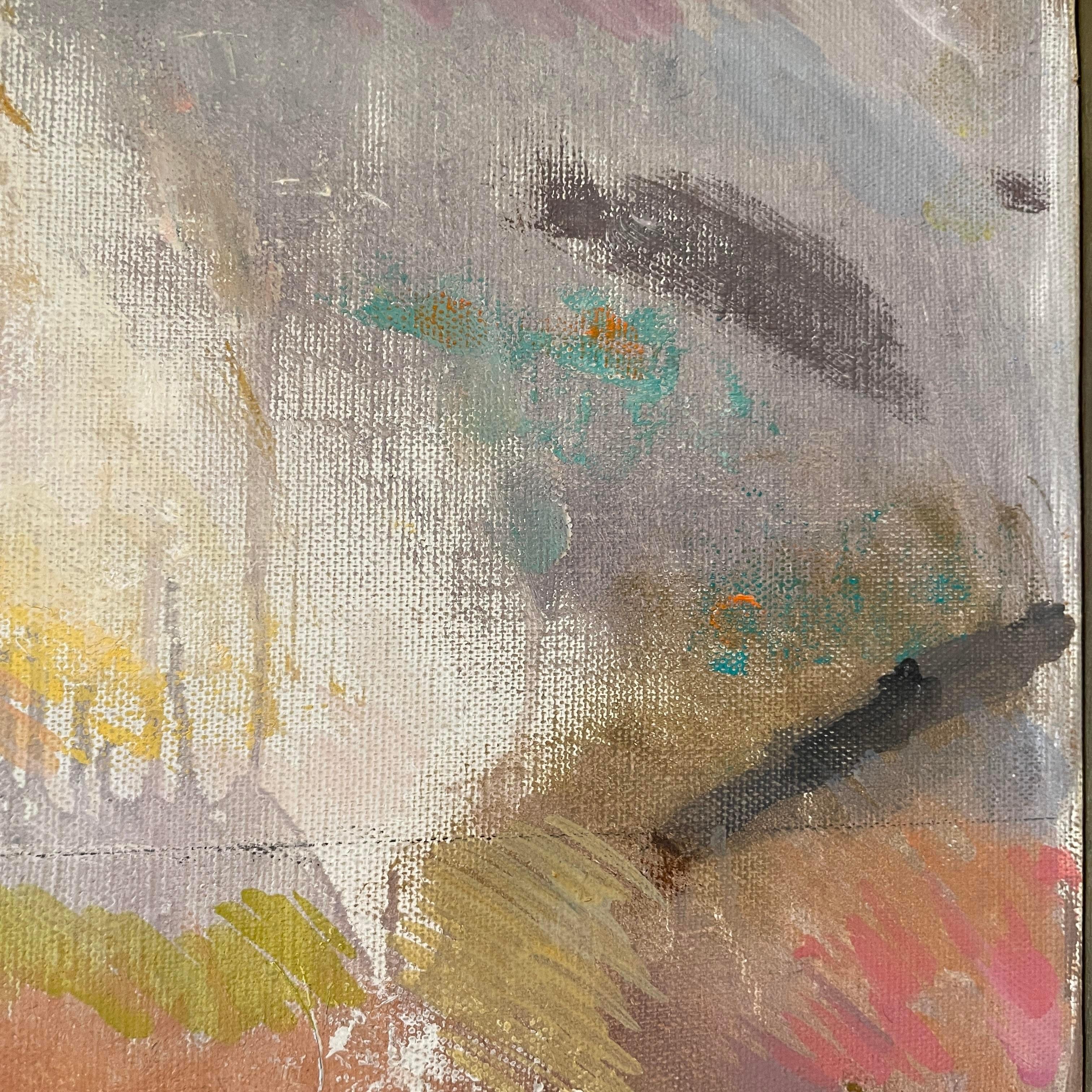 Samuel Rosenberg of Pittsburgh Mid-Century Abstract Original Oil ...