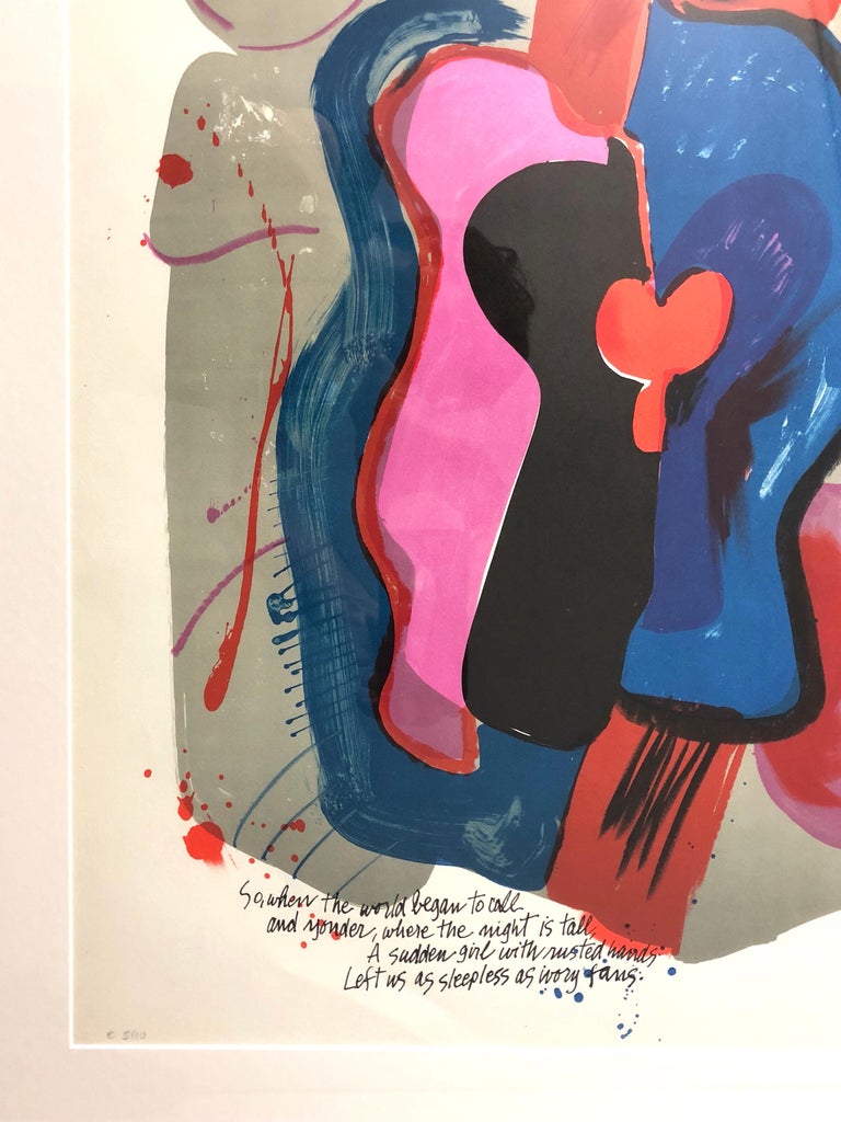 Samuel Sam Maitin Abstract Lithograph Curwen Series, 1968 at 1stDibs