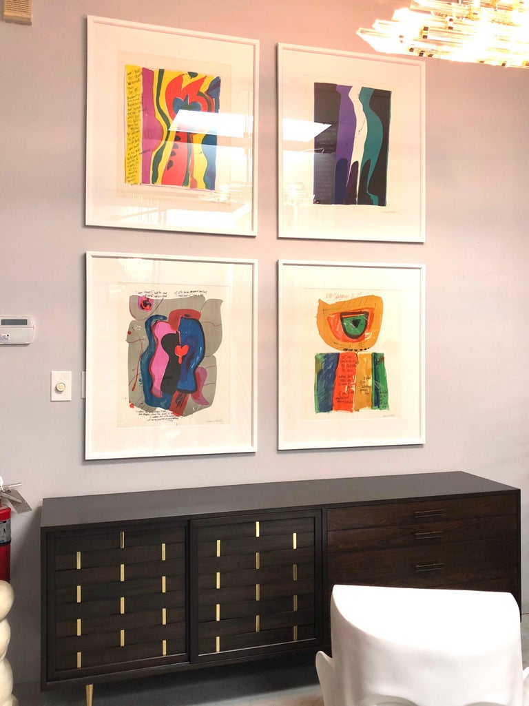 Samuel Sam Maitin Abstract Lithograph Curwen Series, 1968 at 1stDibs