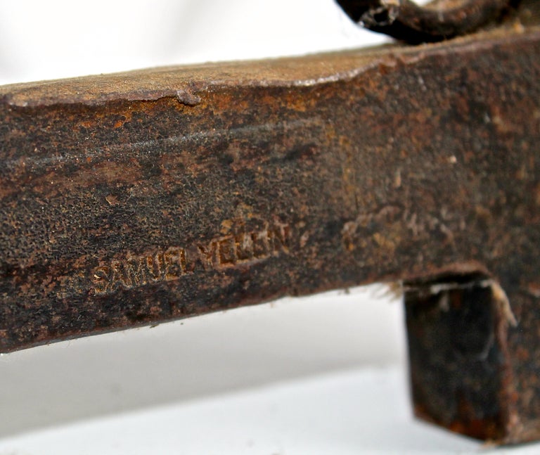 Samuel Yellin Wrought Iron Gate, Signed For Sale at 1stDibs
