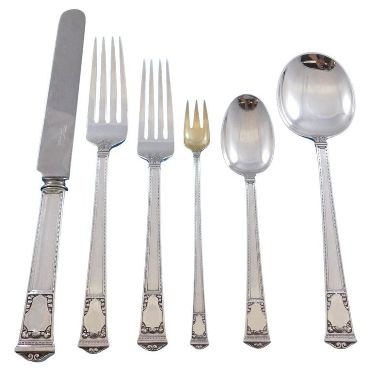 San Lorenzo by Tiffany and Co Sterling Silver Flatware Service Set 76 ...