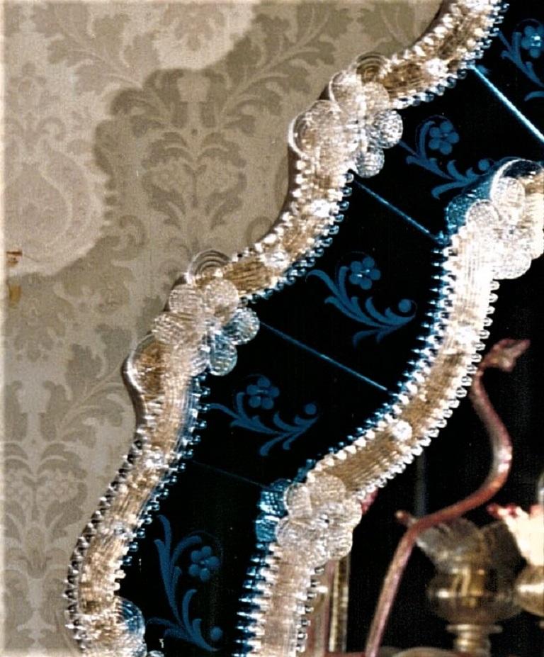 "San Pantalon" Venetian Mirror in Murano Glass by Fratelli Tosi Murano ...