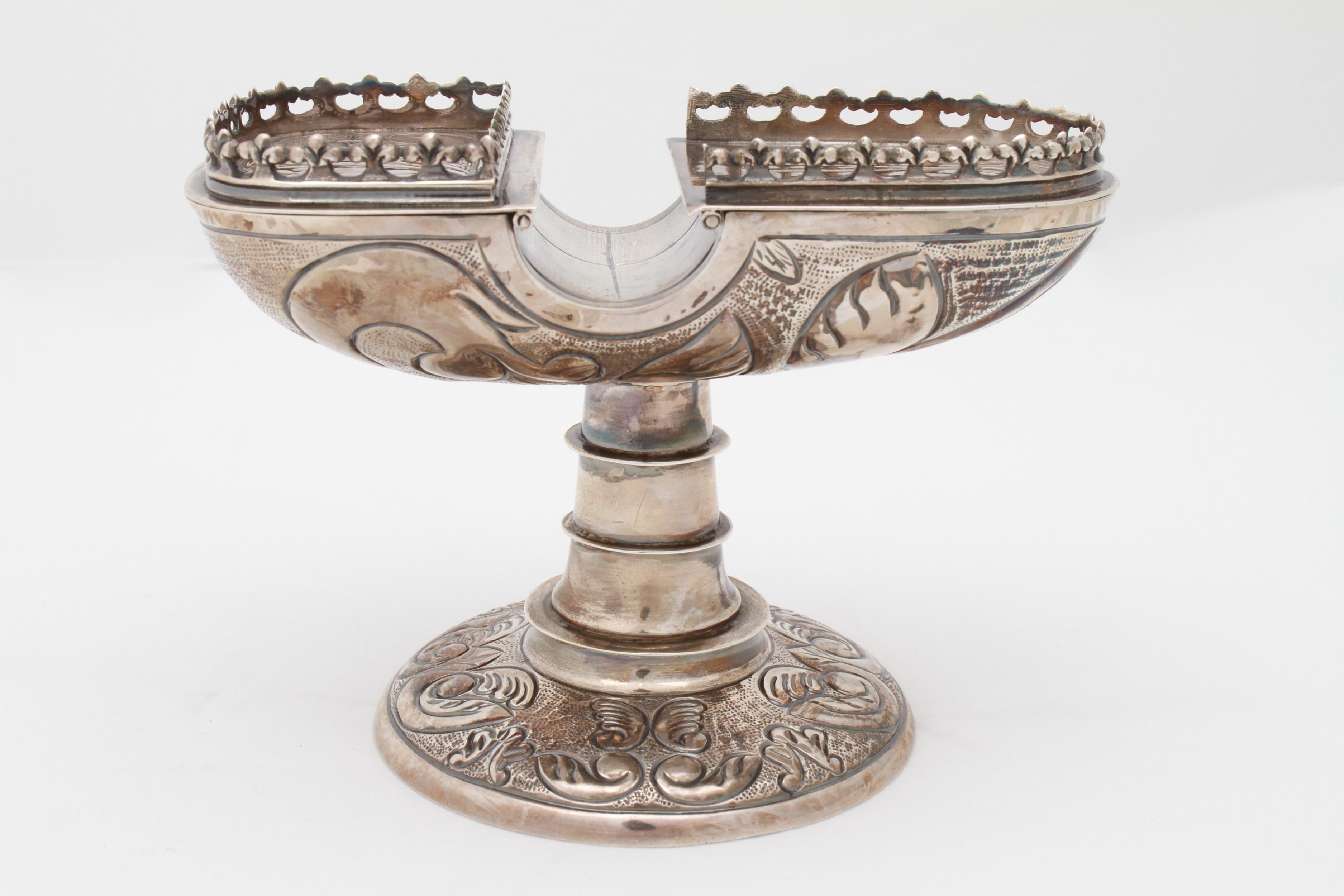 Sanborns Mexican Baroque Style Sterling Silver Salt and Pepper Cellar ...